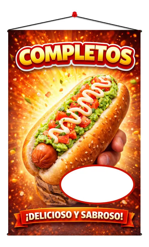 Pendón Colgante Completos (50 x 100) – palomasyletreros.cl